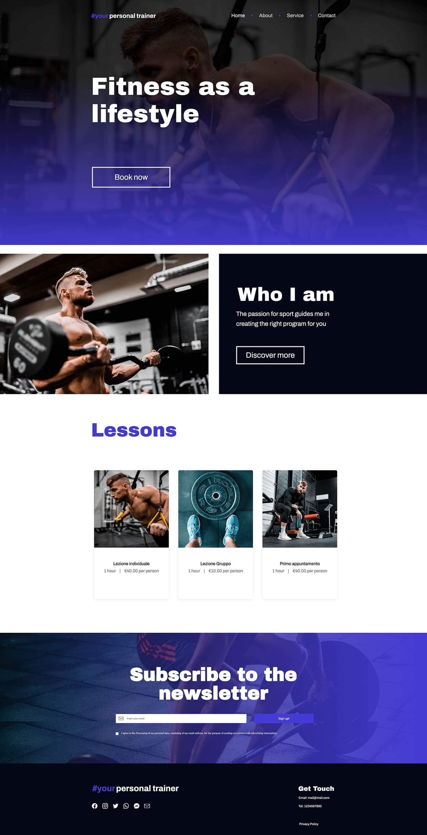 Template Sport - SuperSite | Hosting Aruba